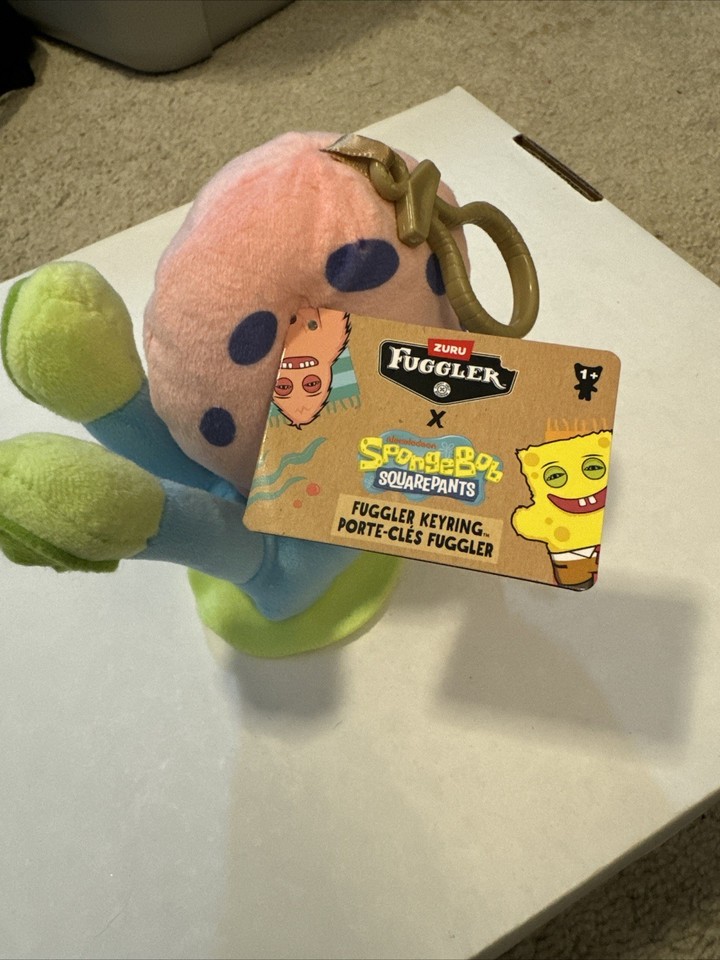 Zuru Fuggler x Spongebob Squarepants Keychain Plush Ring GARY the pet ...