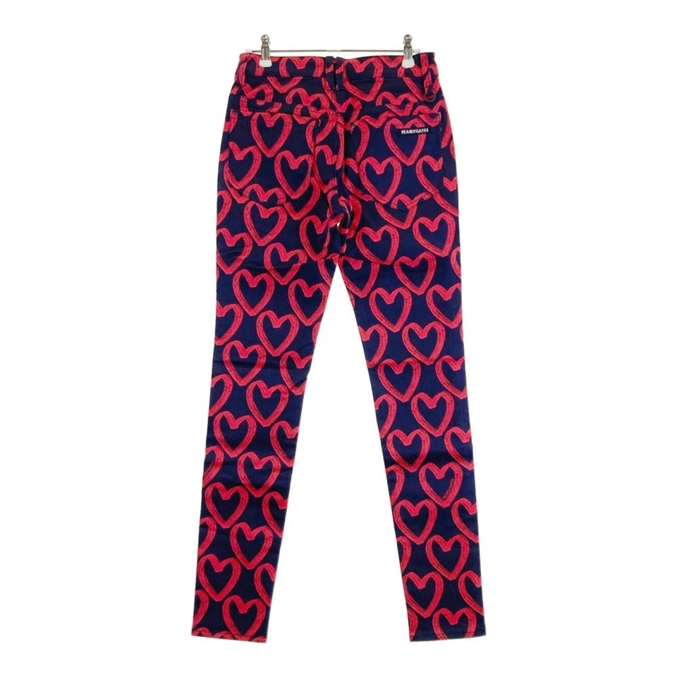 Size:0 PEARLY GATES 055-2131306 Pants Heart Navy [240101572714] Golf ...