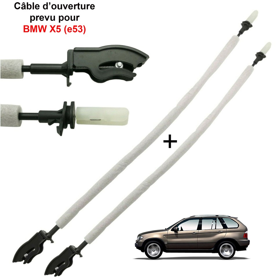 2 Door Lock Cables For BMW X5 (E53) 00-06 - 51218403057 8403057 ...