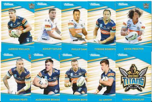 2020 NRL TRADERS GOLD COAST TITANS COMMON BASE TEAM SET 10 CARDS TLA | eBay