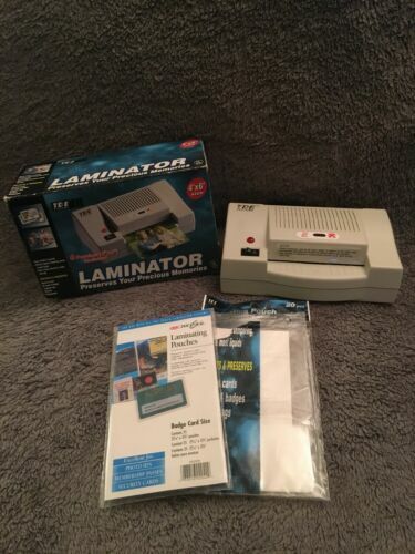 tde Systems Laminator 4 X 6 Instructions Pouches W14g4818 for sale ...
