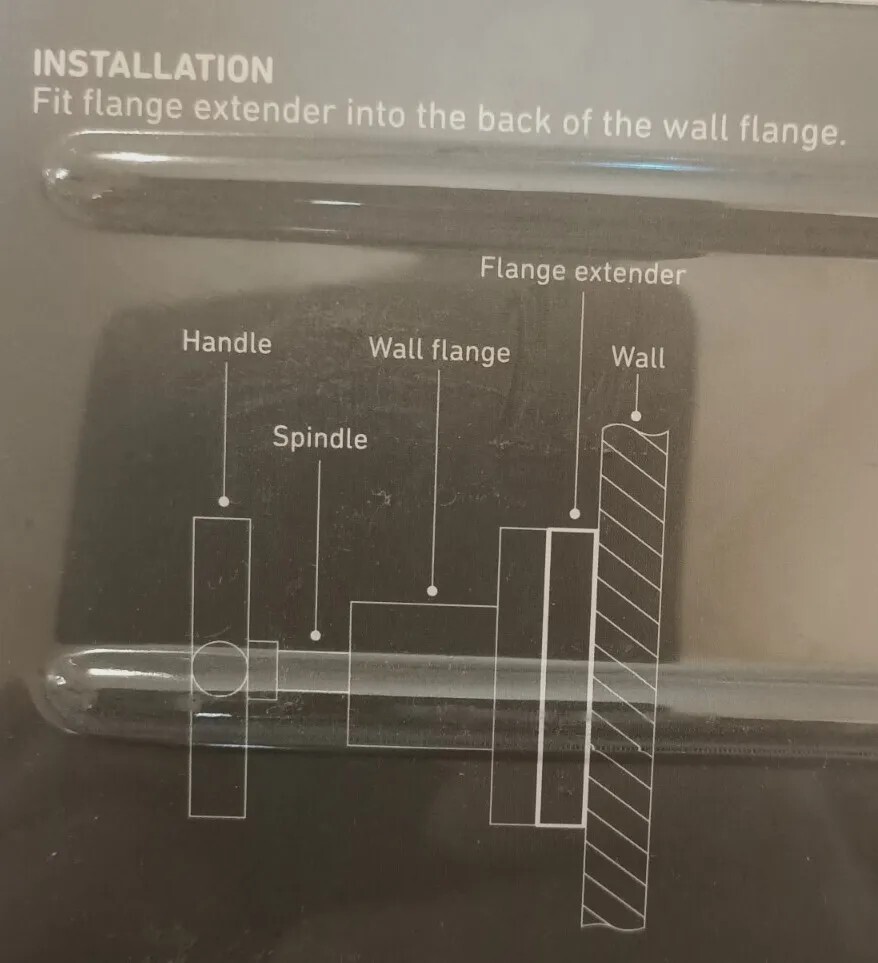 Kinetic Chrome 65mm Round Flange Extender for Mondella Resonance Wall ...