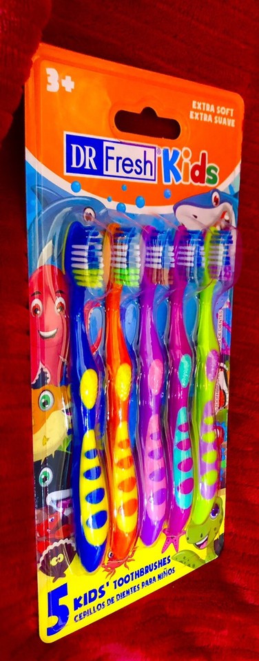 Dr. Fresh 11 Toothbrushes for The Family ALL SOFT-6 Adult & 5 Kids FREE ...
