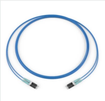 CORNING FIBER PATCH CORD MULTIMODE OM4 DUPLEX LC/LC 2-FIBER RISER 2MM O ...