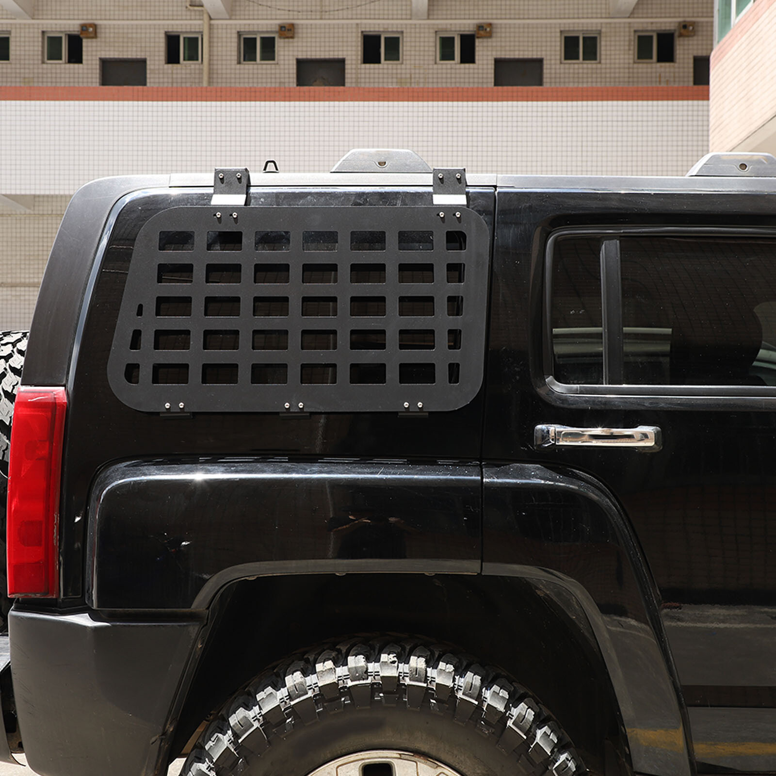 Exterior Rear Window Molle Panel Modular StorageBracket For Hummer H3 ...