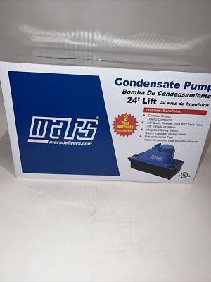 Mars 21781 24' Lift Condensate Pump 115V, 60Hz. New & Free Shipping | eBay