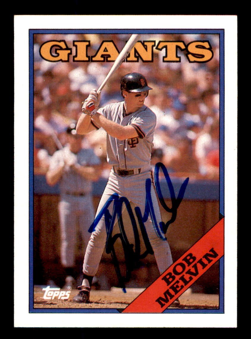 1988 Topps Baseball #41 Bob Melvin Signed Auto Autograph (no COA) | eBay