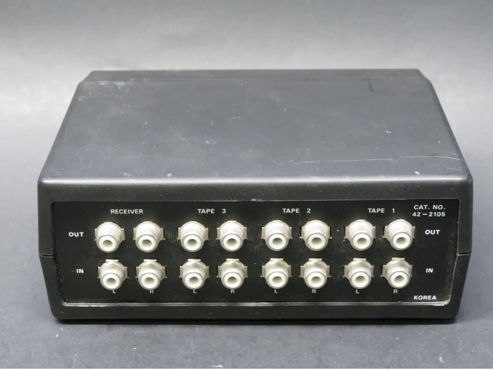 Vintage REALISTIC 42-2105 3 Deck Tape Control Center Media Switch | eBay