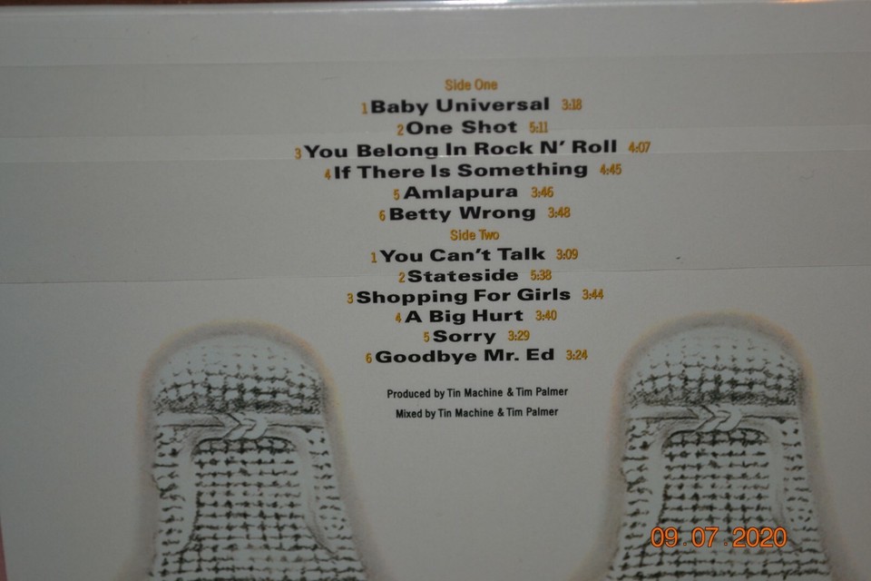 TIN MACHINE - Tin Machine II Ltd Import 180G SILVER COLOR VINYL LP Foil ...