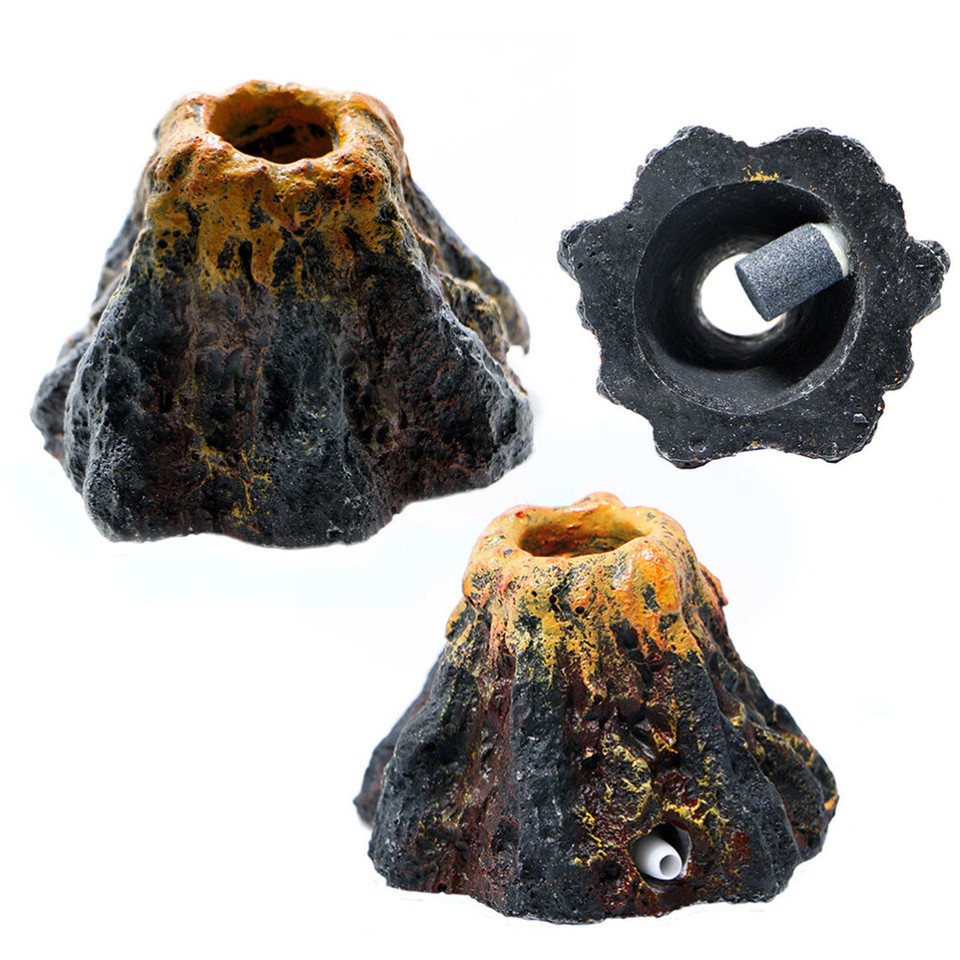 Underwater Volcanic Decor Volcano Bubble Maker Fake Volcanic Decor | eBay