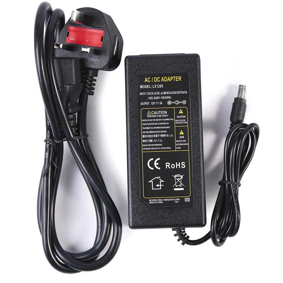 AC DC 12V 5V 1A/2A/3A/5A Power Supply Adapter Charger for CCTV Camera ...
