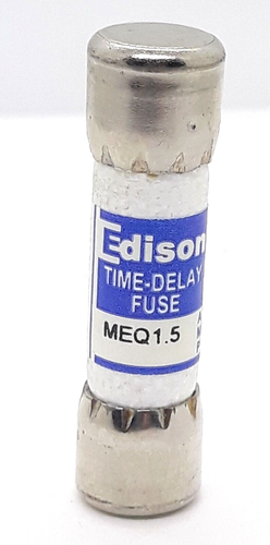 Edison Fuse MEQ1-5 Class Midget Time-Delay, 1.5A, 500 VAC 10 pack | eBay