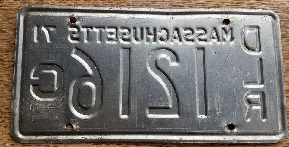 1971 Dealer DLR Massachusetts Vintage Antique License Plate Truck Car ...