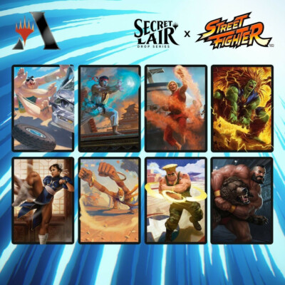 Secret Lair x Street Fighter Sleeve, Secret Lair MTG Arena Redemption ...