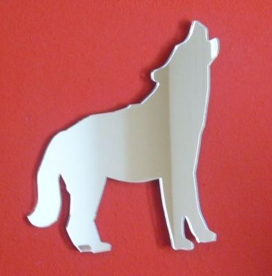Alsatian Dog Howling Shaped Mirrors (Shatterproof Acrylic mirrors ...