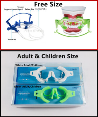 Dental Oral Dry Field Nola Cheek Retractors Touge Saliva WhiteBlue ...