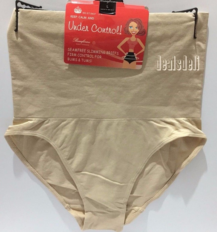 Womens Shapewear Seamfree High Waist Slimming Control Briefs | eBay UK