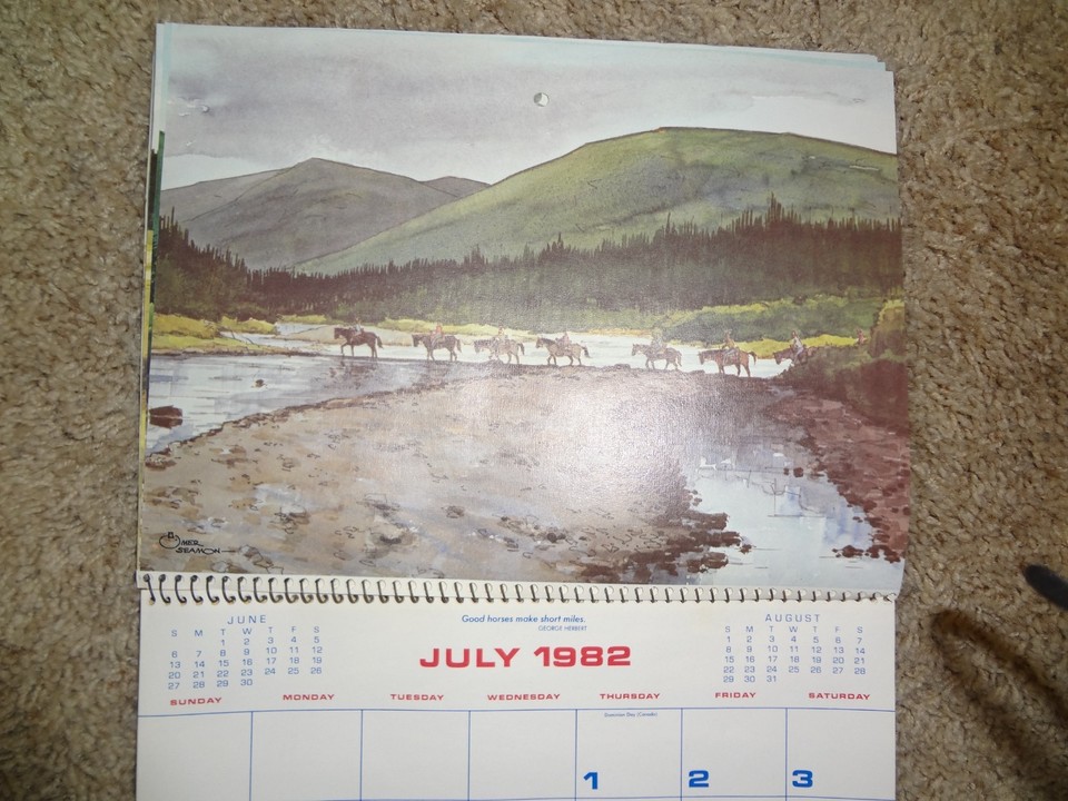 "SALTY" D OMER SEAMON Calendar 1982 for Kansas City Skelgas Service. | eBay