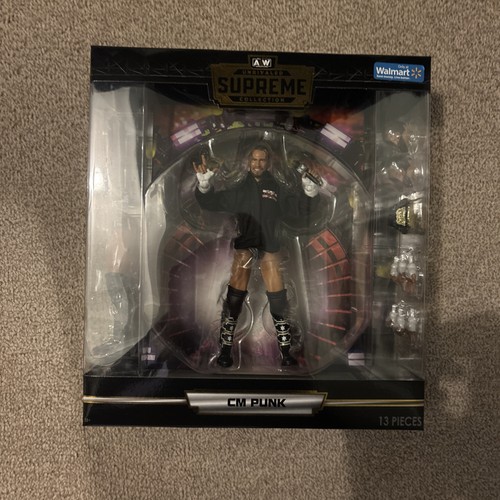 AEW Unrivaled Supreme Collection CM Punk Action Figure Jazwares NEW ...