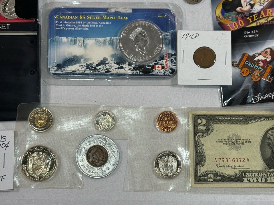 *The Estate of Brock Lee* Junk Drawer Lot Coins Jewelry Random ...