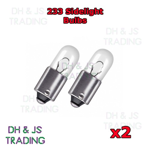 2 x 233 Sidelight / Tail Light Bulb Bulbs T4 12v 4w MCC BA9S | eBay UK