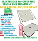 12ps Re-Usable WHITE FOAM ELECTRODE 2" x 2" for CHATTANOOGA INTELECT ...