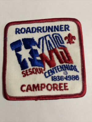 New Sesquicentennial Camporee 1836-1986 Roadrunner Patch - Texas Boy ...