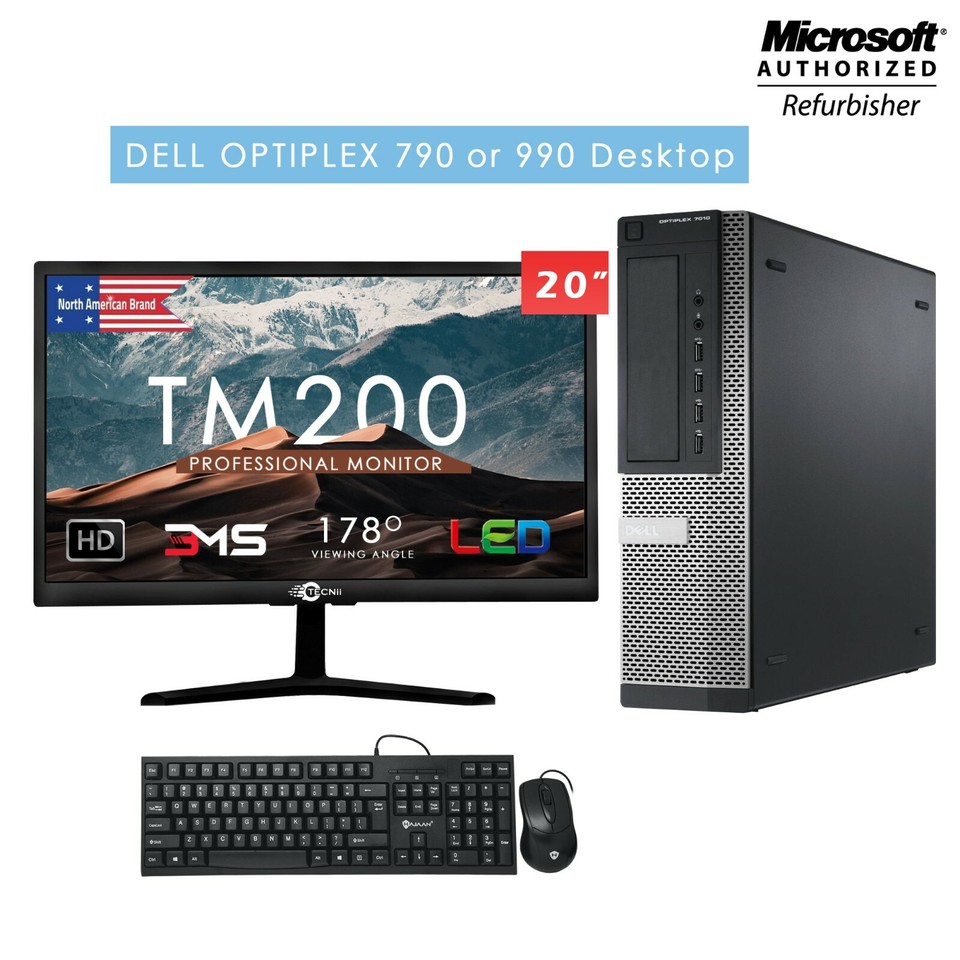 Dell i5 2400 Desktop Computer PC Up to 16GB RAM, 512GB SSD, Windows 10 ...