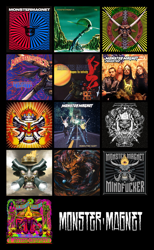 MONSTER MAGNET album discography magnet (4.5" x 3.5") stoner Better ...