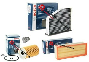 FOR VW TIGUAN SPORT TDI MK1 BOSCH SERVICE FILTERS KIT AIR OIL CABIN AND ...