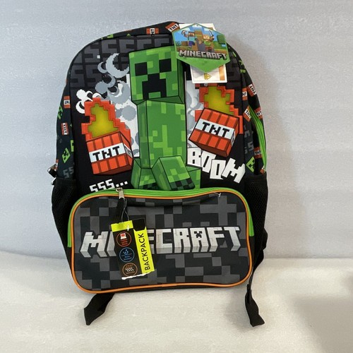 Minecraft TNT Boys 17" Light Up Backpack Multi-Color New Ships Fast | eBay