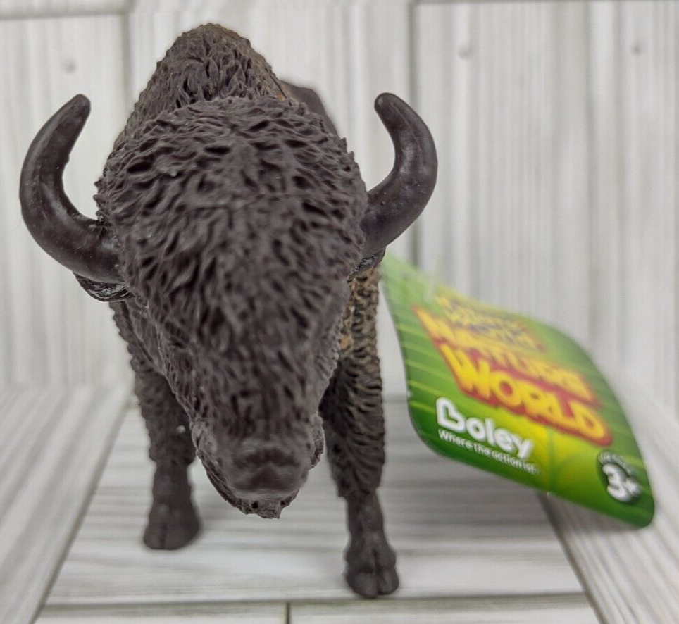 American Bison Buffalo Boley Nature World PVC Animal Toy Figure ...