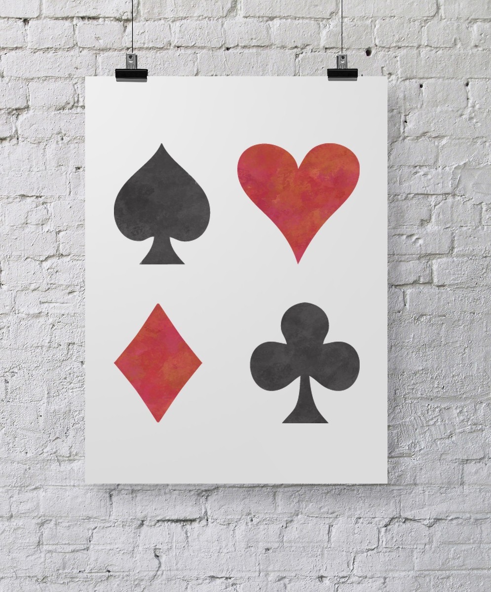 Playing Card Club Stencil