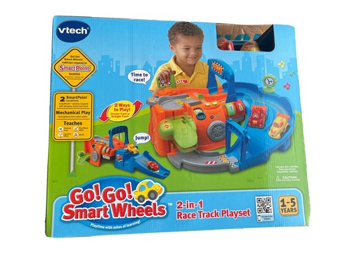 VTECH Go! Go! Smart Wheels 2-in-1 Race Track Playset with 2 Cars ~ NEW ...