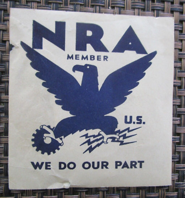 NRA MEMBER - Original Sticker - 1930's | eBay