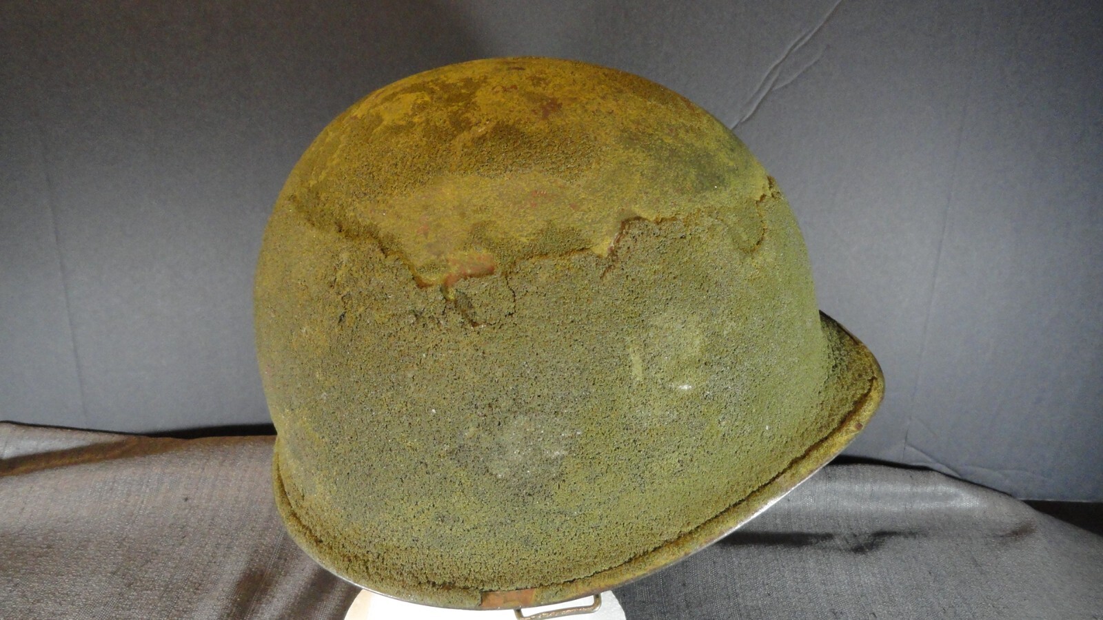 ORIGINAL U.S. UNITED STATES WWII M-1 STEEL POT HELMET M1 PARATROOPER | eBay