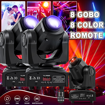 4/2X 150W LED Gobo Moving Head Stage Lighting DMX RGBW Beam Disco DJ ...