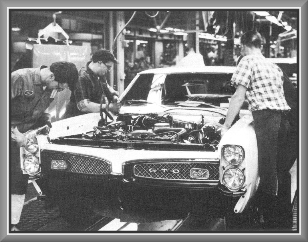 1967 Pontiac GTO Factory Assembly line, Toolbox - Refrigerator Magnet ...