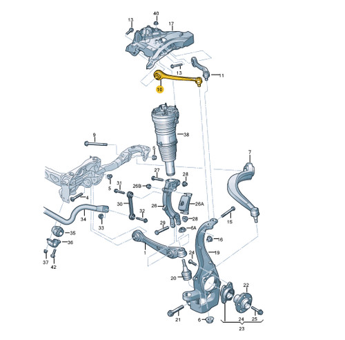 NEW AUDI S8 D4 FRONT LEFT CONTROL ARM 4H0407505F OEM | eBay