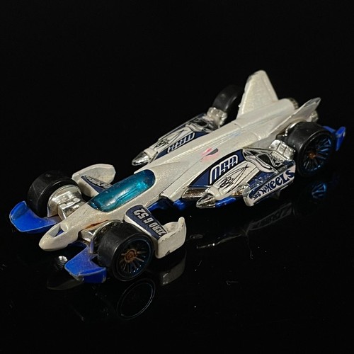 Hot wheels 2000 Jet Threat White Blue Diecast Racing Car LOOSE | eBay