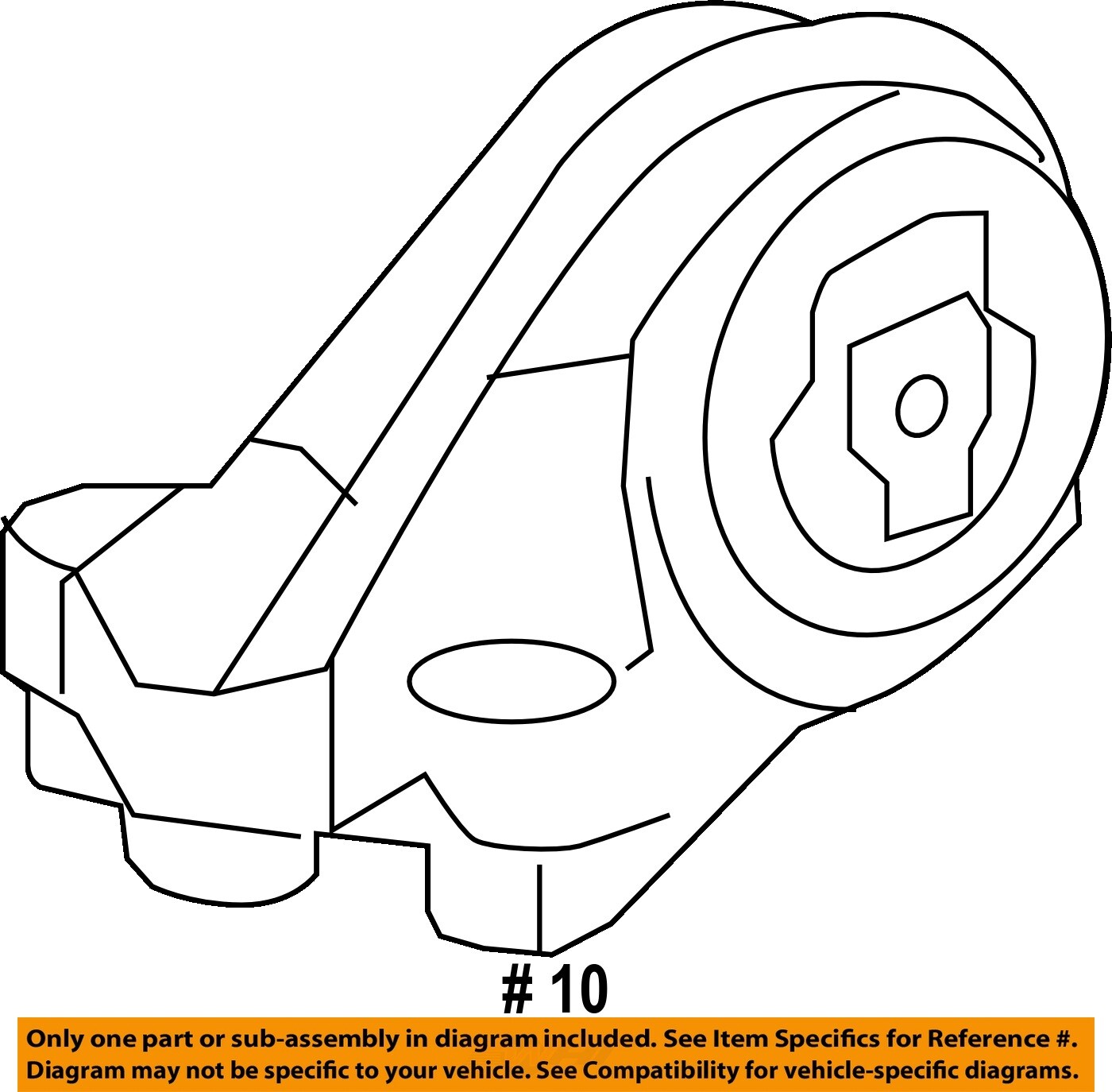 GM OEM 10-17 Captiva Sport Engine Mounting-Rr Trans Mount 20839834 | eBay
