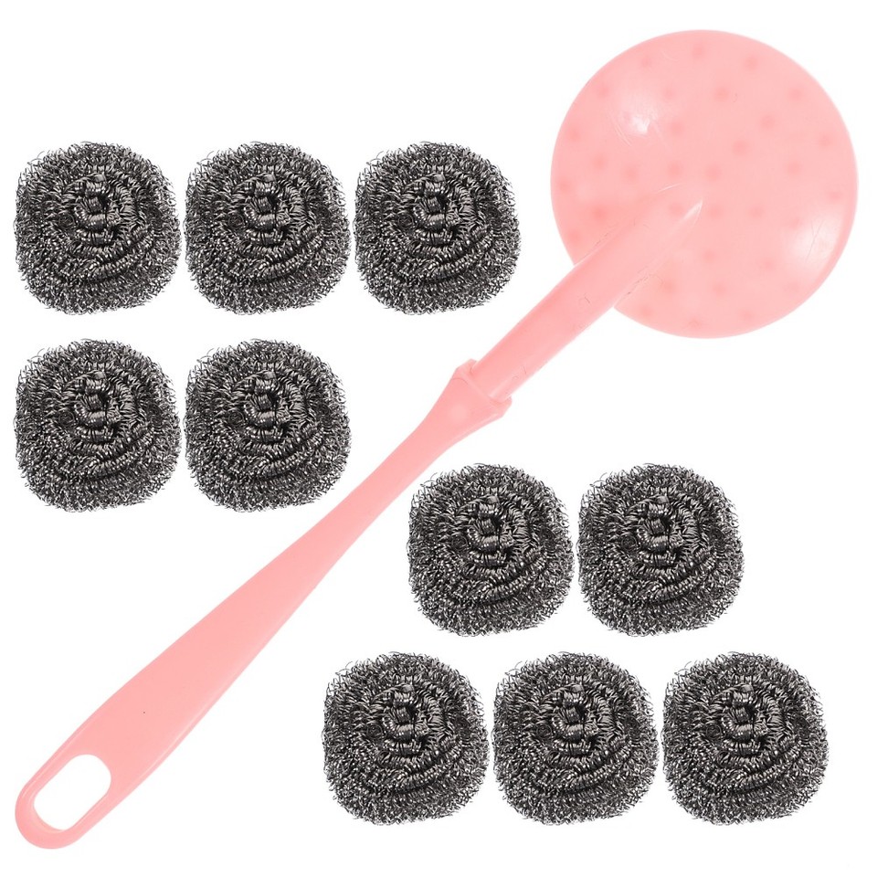 Dish Washing Brush Steel Cleaning Pot Cleaner Scrubber Stainless ...