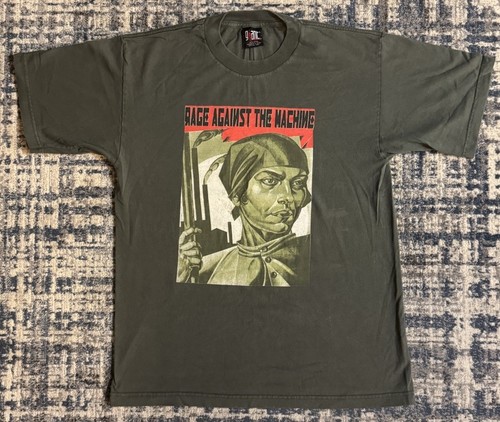 Vintage 90s RATM Rage Against The Machine Woman’s Suffrage T Shirt L ...