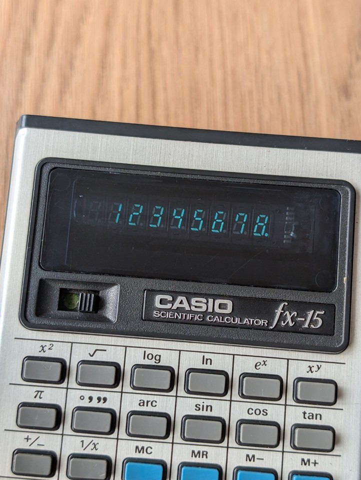 🧮 NICE RARE CASIO FX-15 Vintage Scientific Calculator, Works | eBay