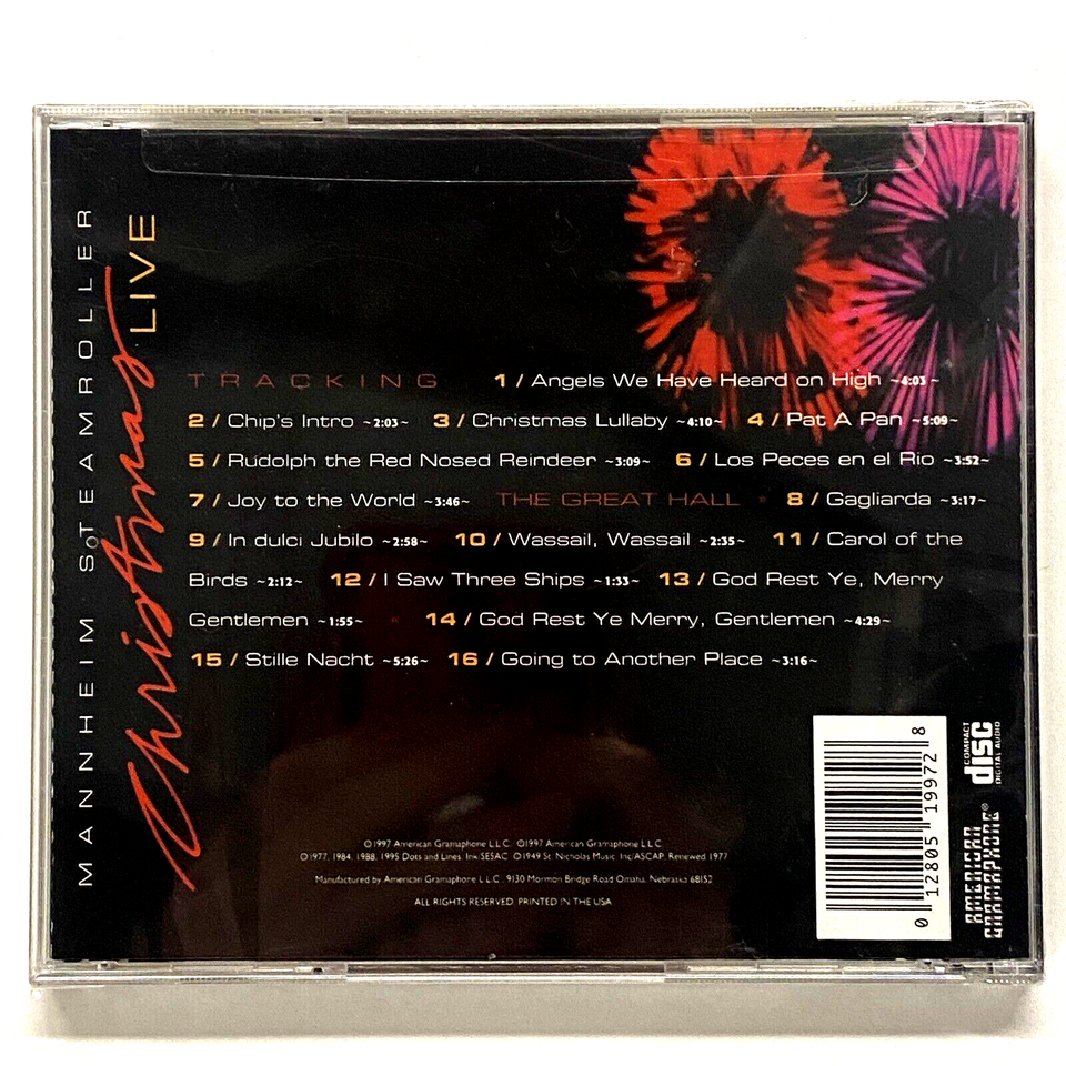 Christmas Live by Chip Davis and Mannheim Steamroller (CD) Sealed ...