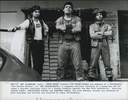 1980 Press Photo Ned Eisenberg Irwin Keyes & Peter Ferrar in "The ...