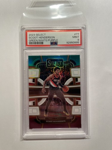 Scoot Henderson 2023 Select Rookie Card #77 Green White Purple PSA 9 | eBay