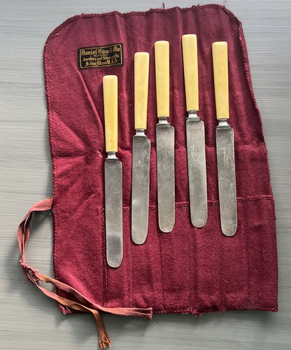 5 Celluloid Knives Daniel Low & Co. Salem, Mass. | eBay