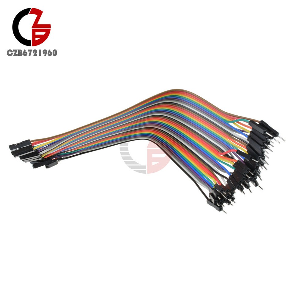 5PCS x 40PCS Dupont Wire Color Jumper Cable 2.54mm 20cm 1P-1P Male to ...