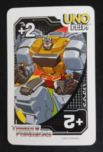Uno Flip! Transformers Card Grimlock Wild Draw 2 Card | eBay